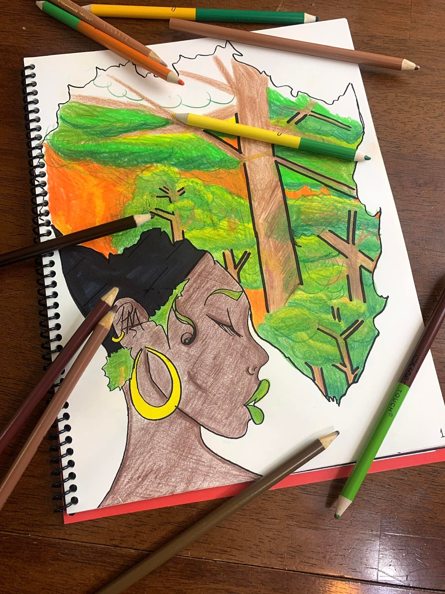 Earth Motherland Coloring Book by Preston Mitchell | Mindful Art