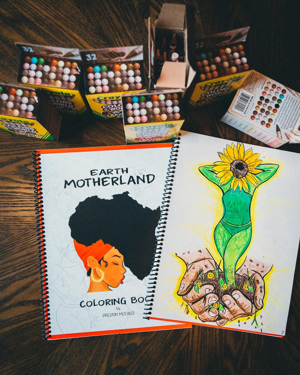 Earth Motherland Coloring Book by Preston Mitchell | Mindful Art